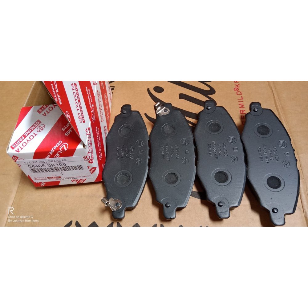 Jual Brake pad INNOVA atau Kampas rem depan INNOVA 04465-0K100 ORIGINAL | Shopee Indonesia