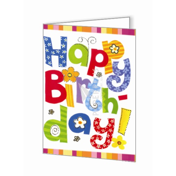 Jual KARTU UCAPAN KECIL HAPPY BIRTHDAY BUNGA | Shopee Indonesia