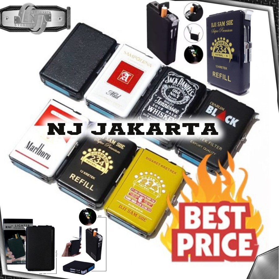 Jual KOREK API GAS TEMPAT WADAH KOTAK ROKOK BOX EXCLUSIF | Shopee Indonesia