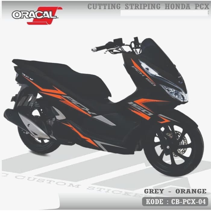 Jual CB-PCX-04 PCX HITAM -CUTTING STICKER PCX - STRIPING CUTTING PCX ...