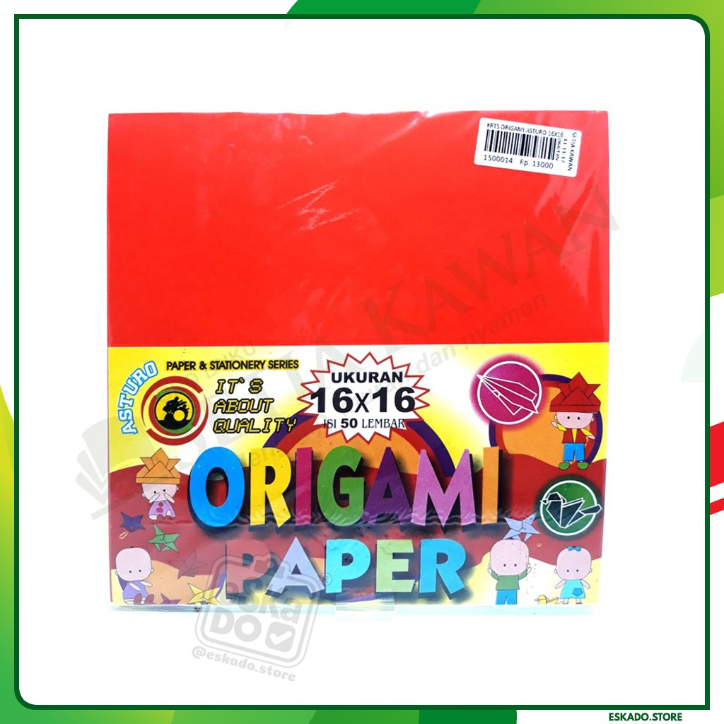 Jual Kertas Origami Asturo 16x16 isi 50 Lembar | Shopee Indonesia