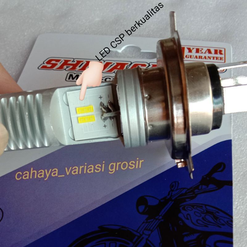 Jual LAMPU UTAMA LED H4 AC DC MOTOR VIXION CB SCOPY DLL UNIVERSAL MOTOR | Shopee Indonesia