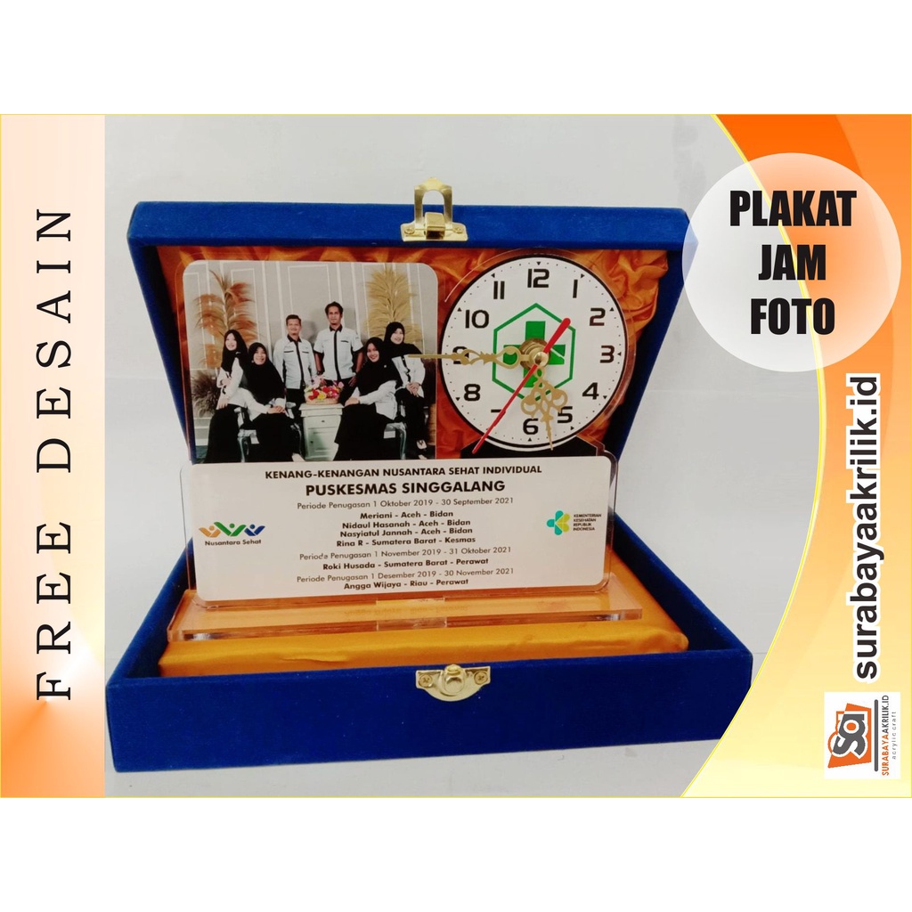 Jual Plakat Kenang - Kenangan Akrilik JAM || Vandel Akrilik Wedding ...