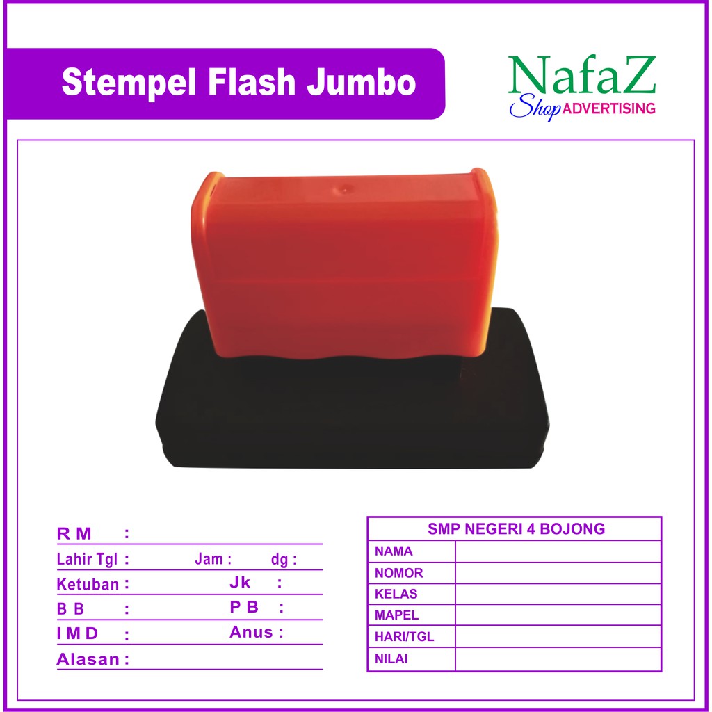 Jual Stempel Flash Jumbo Ukuran Besar | Shopee Indonesia