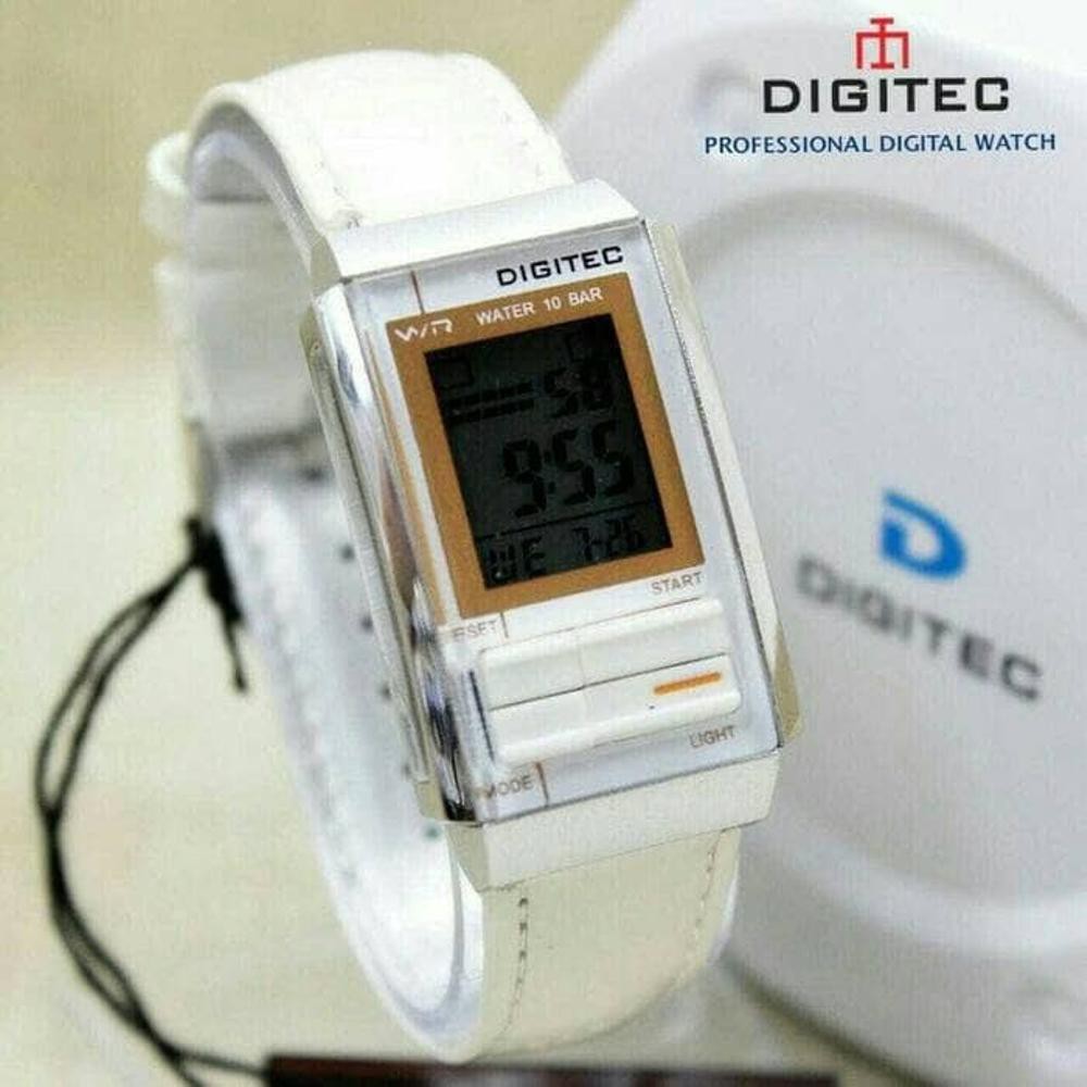 Jual Jam Tangan Wanita Digital Digitec DG-3052T Putih. Kwalitas ...
