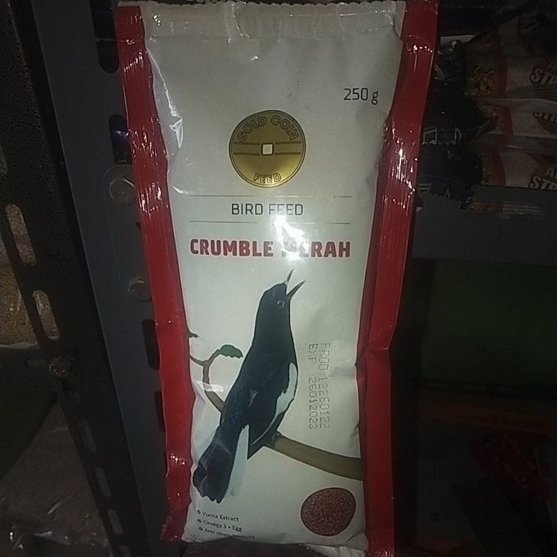 Jual voer gold coin CRUMBLE MERAH KACER | Shopee Indonesia