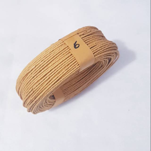 Jual TALI KERTAS PAPERBAG 3MM ISI 100METER ( S6 ) | Shopee Indonesia