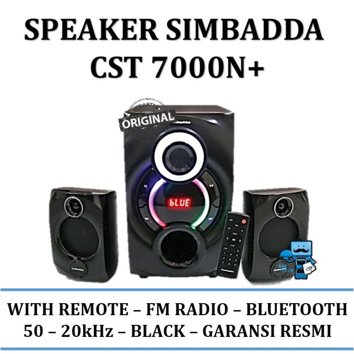 Jual Speaker Simbadda CST 7000N+ / Fm Radio / Bluetooth / Black + MIC ...