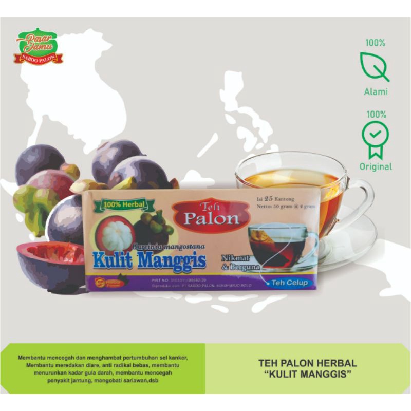 Jual TEH PALON KULIT MANGGIS ( GARCINIA MANGOSTANA ) | Shopee Indonesia