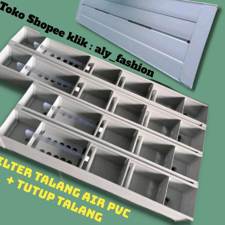 Jual 드 Filter talang uk 60cm -150cm+tutup filter + + tutup talang pvc ...