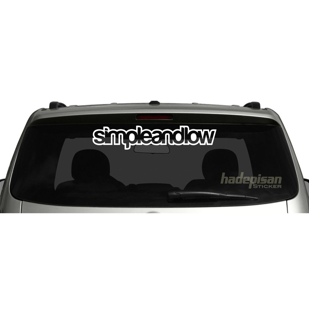 Jual Stiker Cutting Sticker Kaca Mobil - Simple and Low TERBARU ...