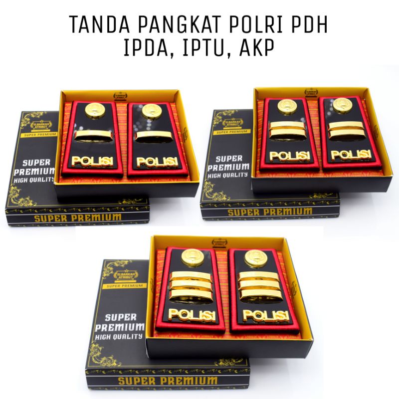Jual PANGKAT POLISI [ IPDA IPTU AKP ] PDH AKRILIK GLOSY LIS BORDIR ...