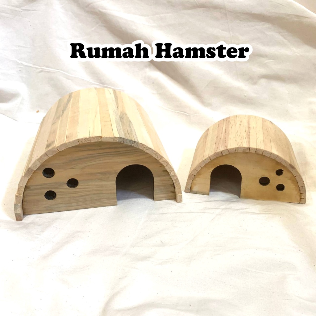 Jual Wooden House Rumah Hamster Rumah Kayu Hamster Dwarf Syrian Kayu ...