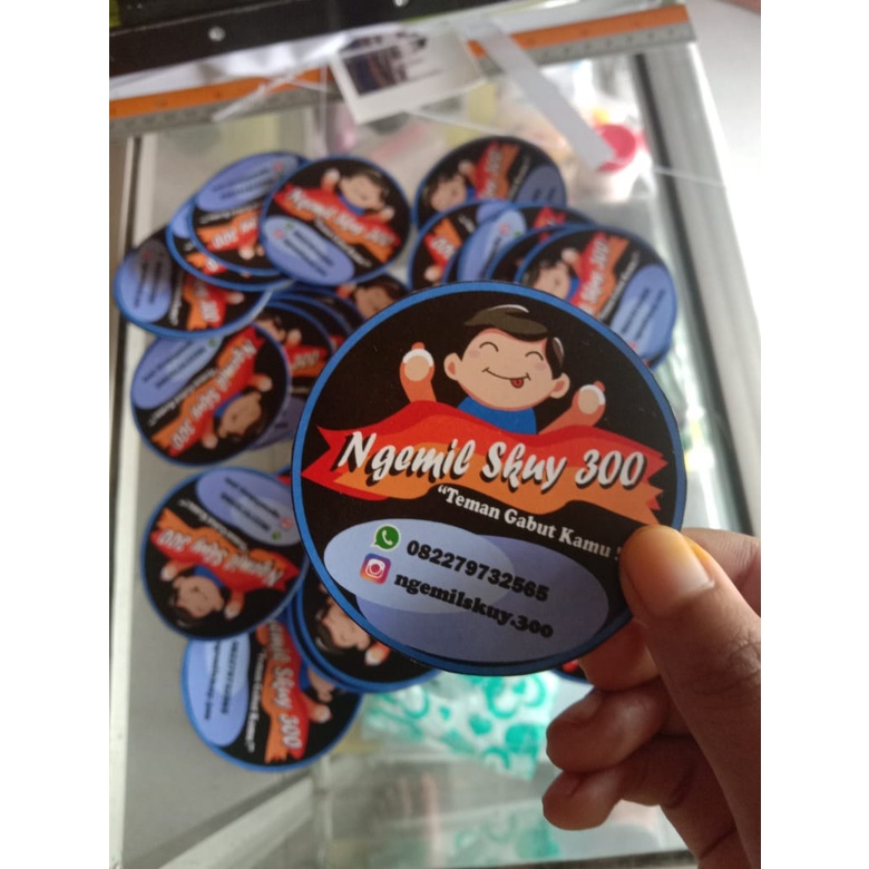 Jual Cetak Sticker Label / Sticker Olshop / Logo | Shopee Indonesia