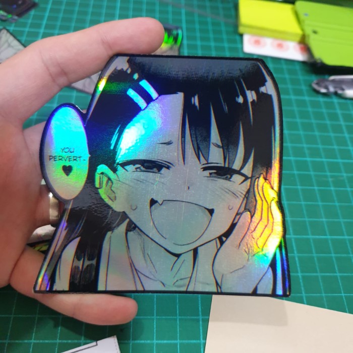 Jual Sticker Hologram Anime - Besar - PSH531 - Nagatoro | Shopee Indonesia
