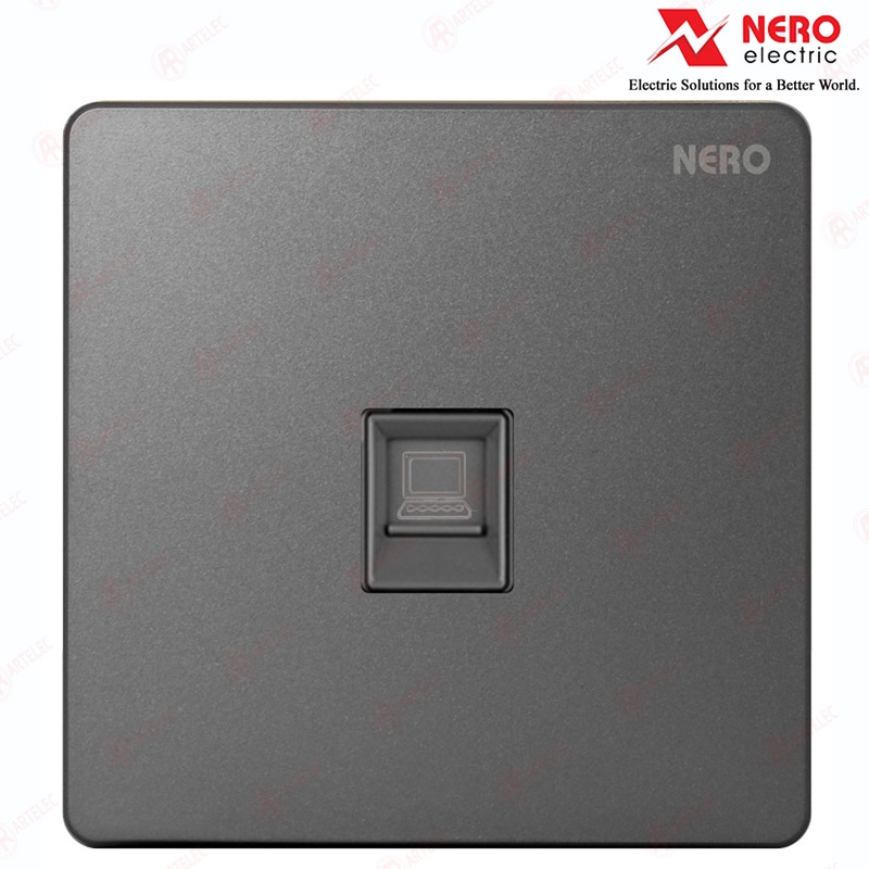 Jual NERO Data Outlet 1 gang CASA X2PCAGR | X2PCA-GR Grey | Shopee ...