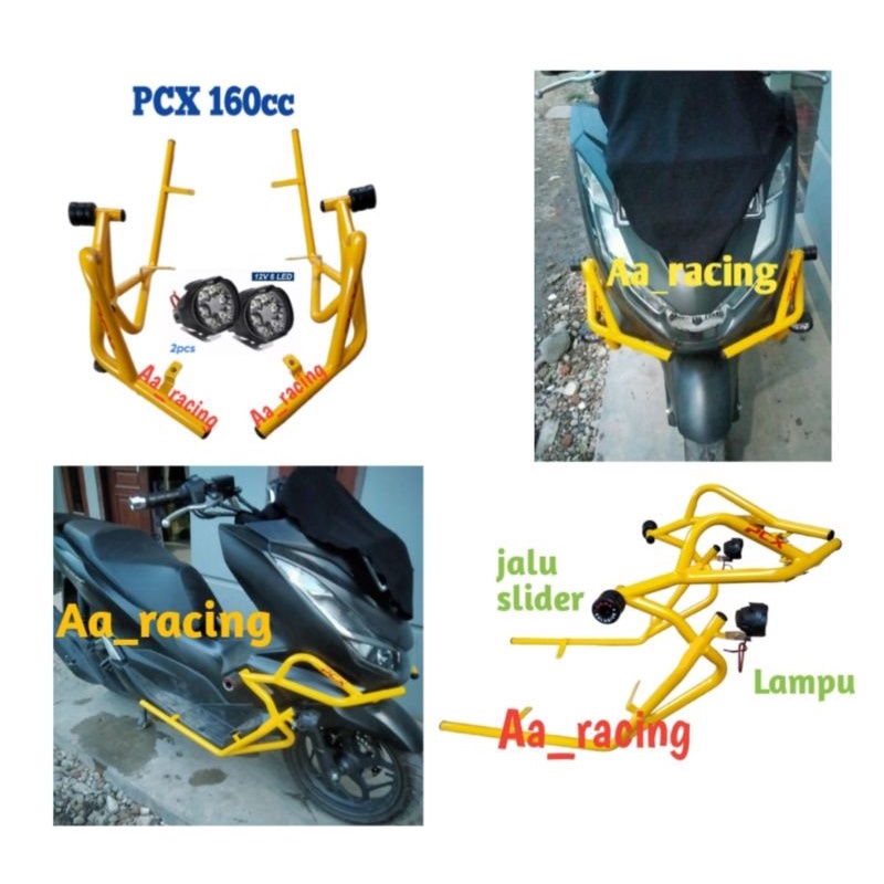Jual Tubular new pcx 160cc model pro-x full bodi guard bodi protector ...