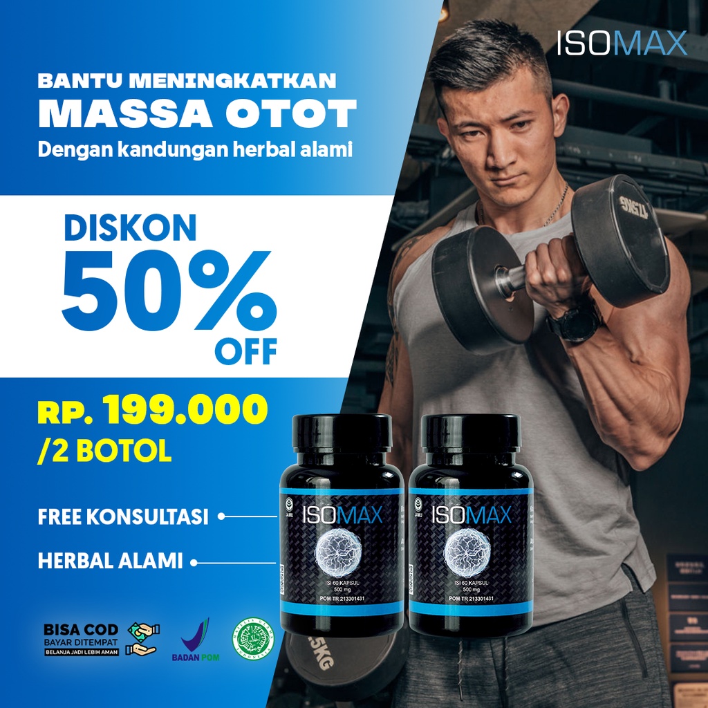 Jual Isomax Kapsul Penambah Massa Otot | Suplemen Gym dan Fitness untuk ...