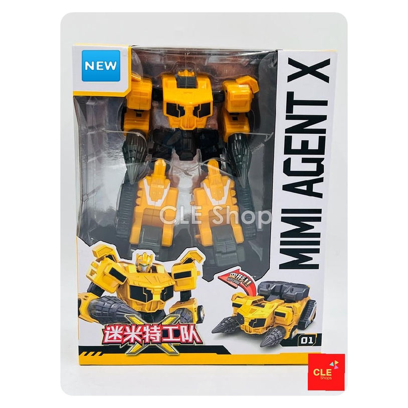 Jual Mainan Anak Robot Transformer Mimi Agent X Bisa Berubah Jadi Mobil ...