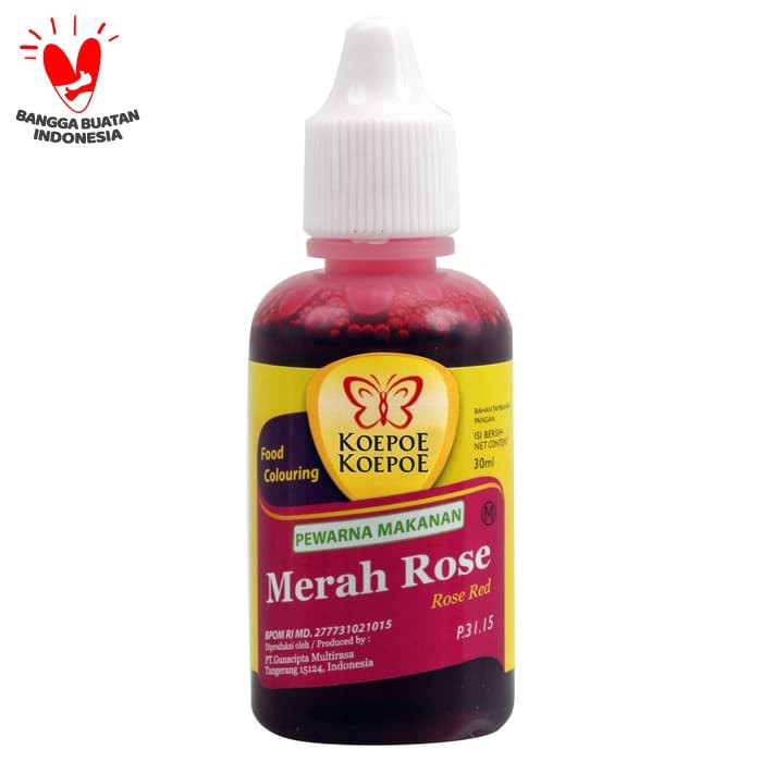 Jual PEWARNA MERAH ROSE (30ml) | Shopee Indonesia