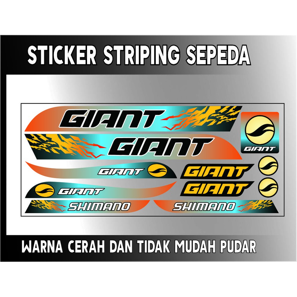 Jual DECAL STIKER MOTIF VARIASI BUAT SEPEDA GIANT STIKER VARIASI STIKER ...