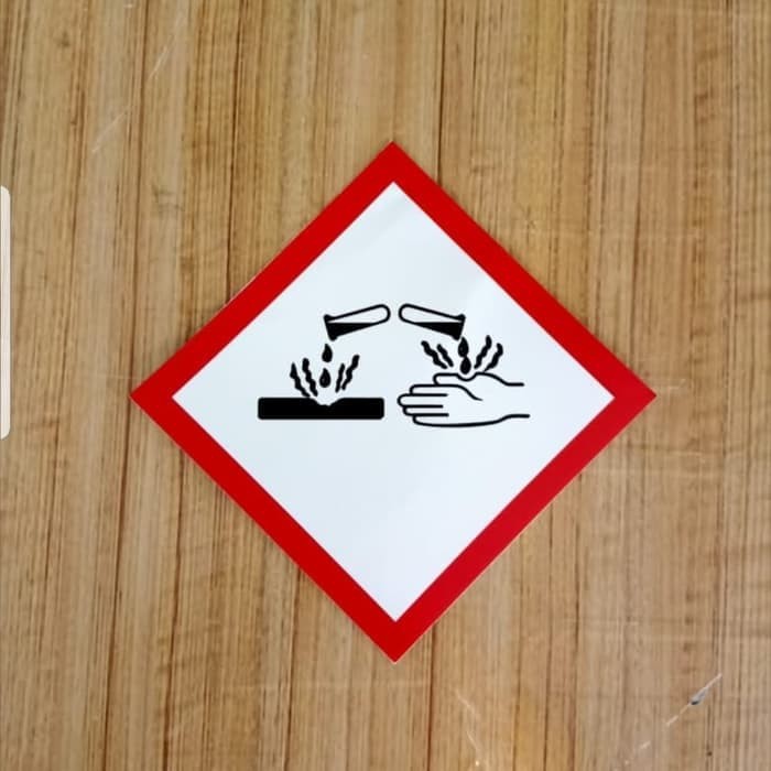 Jual STICKER SYMBOL KOROSIF LIMBAH B3 UK 10X10CM | Shopee Indonesia