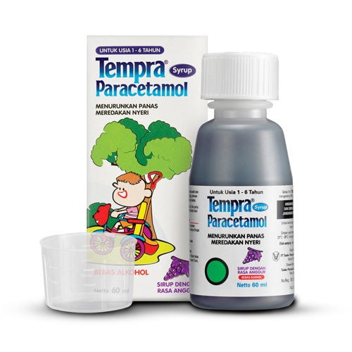 Jual Tempra Syrup Anggur 60ml | penurun demam | paracetamol | Shopee ...