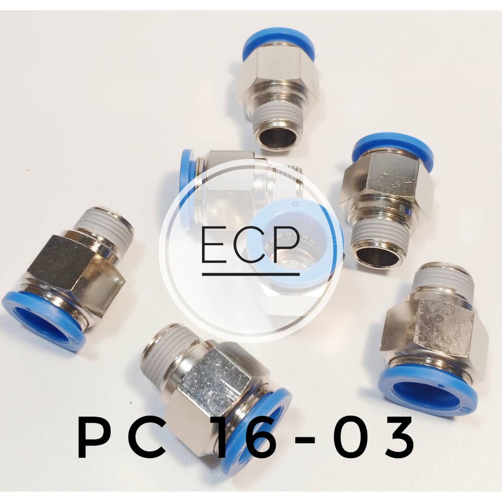 Jual FITTING PNEUMATIC STRAIGHT FITTING NEPLE ANGIN 16 X 3/8" | Shopee ...