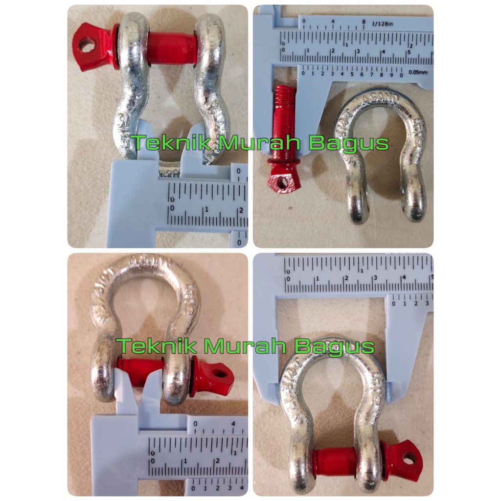 Jual SEGEL D OMEGA SCREW PIN SHACKLES WITH RED PIN 5/16" 3/4TON ...