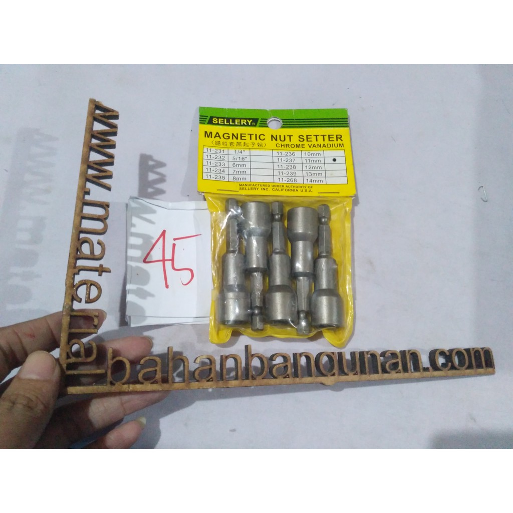 Jual nutt setter 11 mm kunci baut roofing baja ringan magnetic nut sok ...