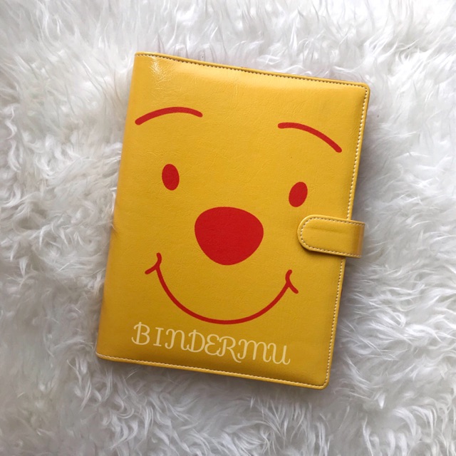 Jual Binder Note Multiring Printing Winnie The Pooh Full Face 20ring A5 ...