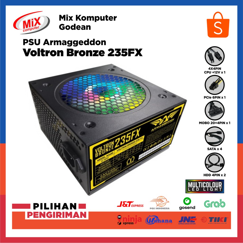 Jual Power Supply Armaggeddon Voltron Bronze 235 FX PSU | Shopee Indonesia
