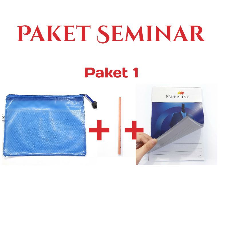 Jual ATK Paket Seminar / Alat Tulis Set Seminar Zipper Pensil dan Buku ...