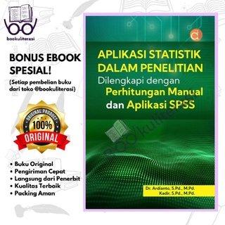 Jual Buku Aplikasi Statistik Dalam Penelitian Dilengkapi Dengan Perhitungan Manual Dan Aplikasi ...