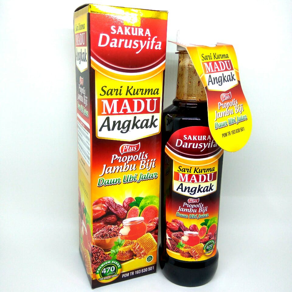 Jual Darussyifa Madu Sari Kurma Angkak Plus Propolis Jambu Biji Dan Ubi ...