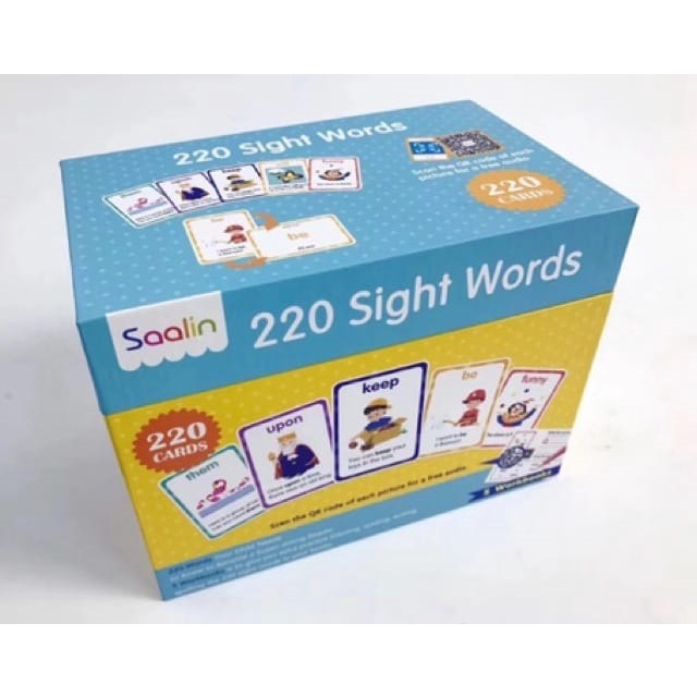 Jual Saalin 220 Sight Words / Activity Flash Card / Mainan Anak ...