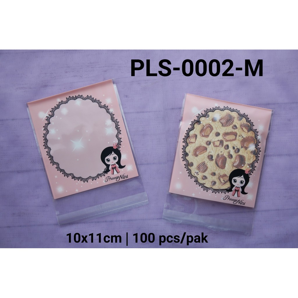 Jual PLS-0002-M Packaging plastik cookies B motif girl yamama baking ...