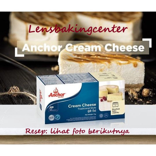 Jual Anchor Cream Cheese Halal MUI 1kg Original Pack / Packing | Cream ...