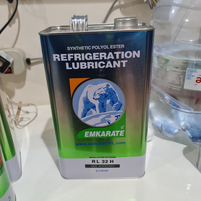 Jual OLI OIL COMPRESSOR KOMPRESOR AC RL 32H 68H 100H ORI EMKARATE 5L 5 ...