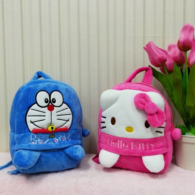 Jual Tas Ransel Karakter Doraemon Kitty Size M/Backpack/Tas Sekolah ...