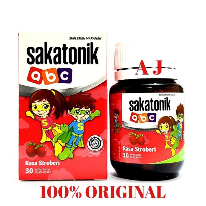 Jual Sakatonik ABC (Rasa Strawberry) - Tablet Multivitamin Anak ...