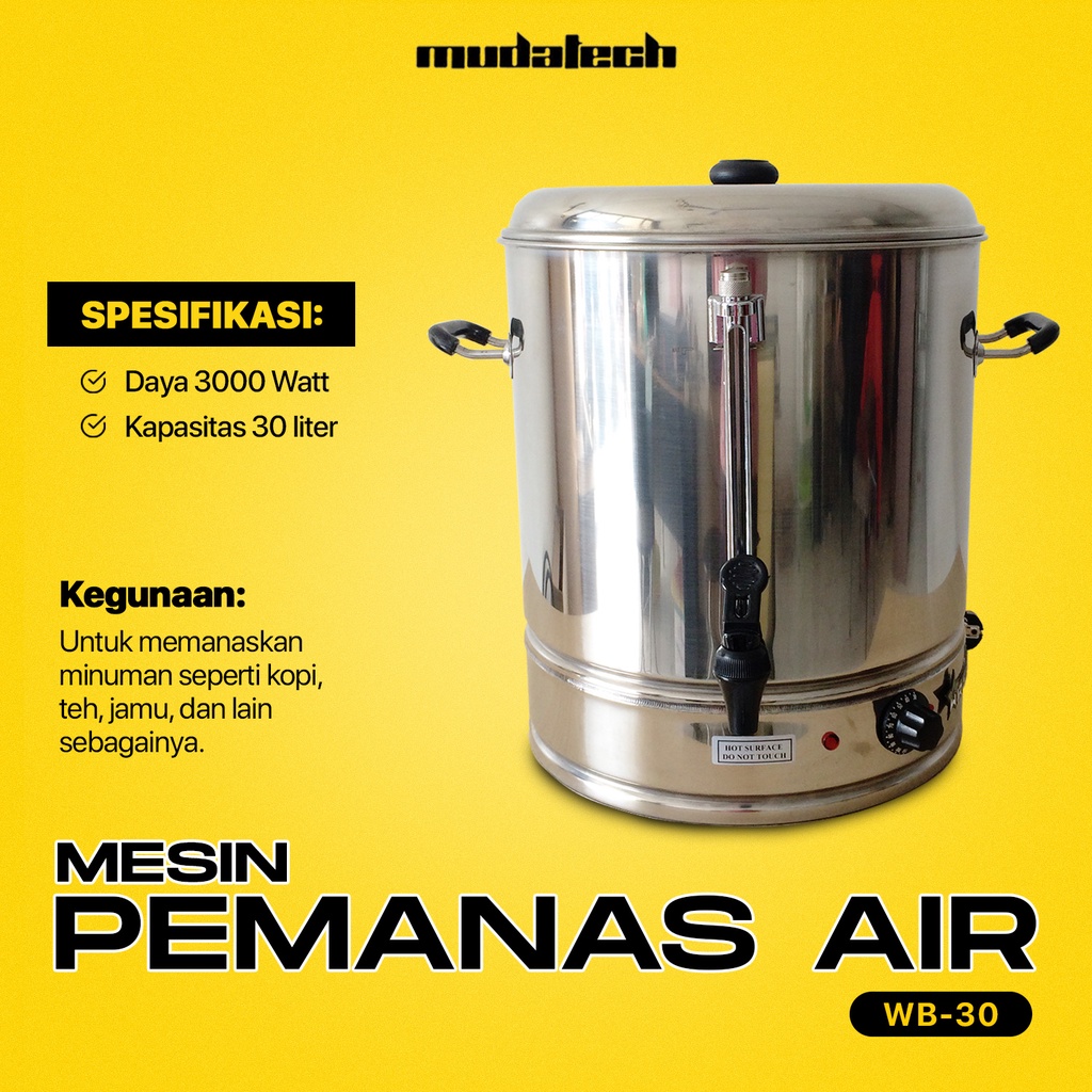 Jual Pemanas Air Listrik Water Boiler 30 WB-30 Termos Pemanas 30 Liter ...