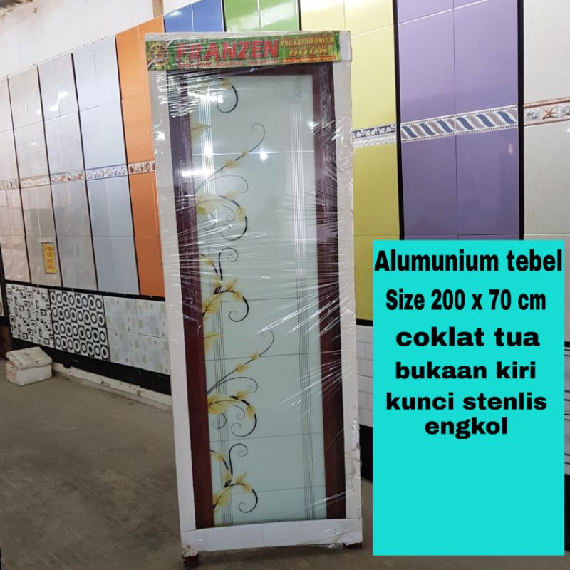 Jual pintu alumunium/pintu super tebel/pintu rumah/pintu kaca full kaca ...