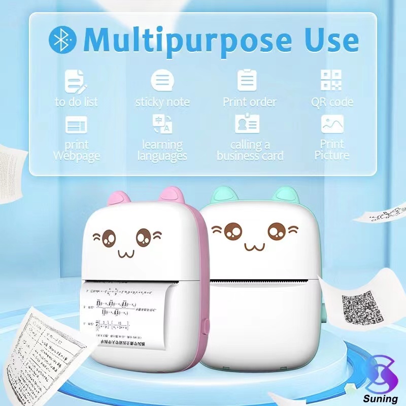 Jual A6 mini thermal printer bluetooth Photo Printer Pocket Thermal ...