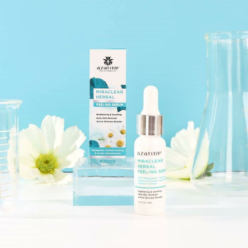 Jual AZARINE MIRACLEAR HERBAL PEELING SERUM 20ml | Shopee Indonesia