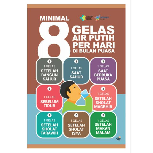 Jual Poster Minimal 8 Gelas Minum Air Putih Perhari | Shopee Indonesia Jual Poster Minimal 8 Gelas Minum Air Putih Perhari | Shopee Indonesia