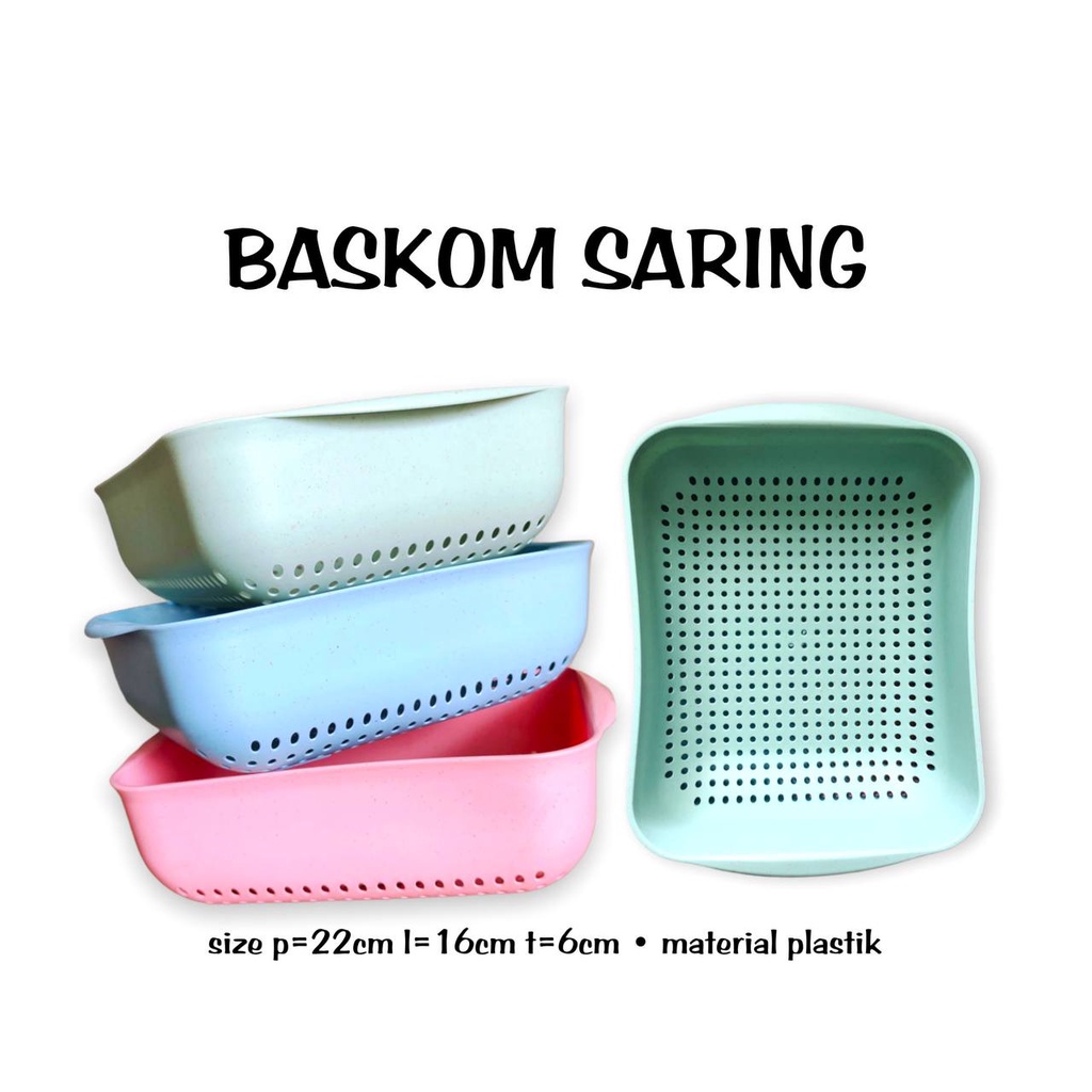 Jual BASKOM SARING / WADAH PENIRIS BUAH & SAYUR / BASKOM PENIRIS ...