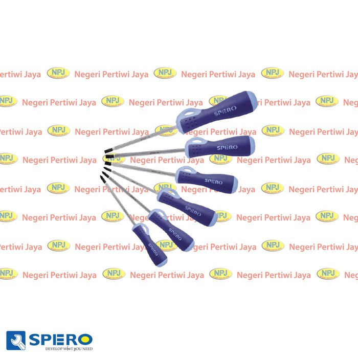 Jual Spero Twistop Screwdriver 6 Set - Obeng Plus Minus Baja S2 ...