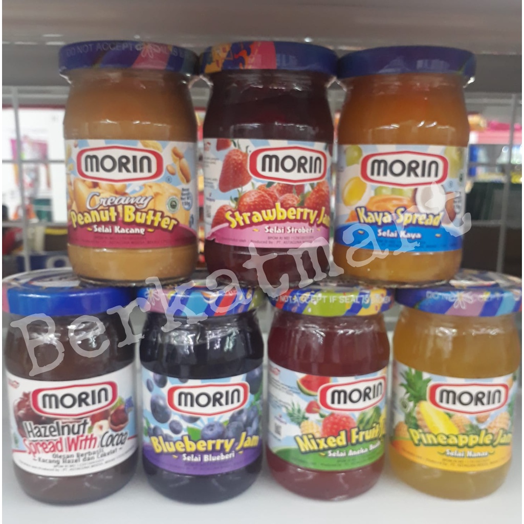 Jual Morin 170g SELAI toples kaca jar Olesan Roti ANEKA RASA | Shopee ...