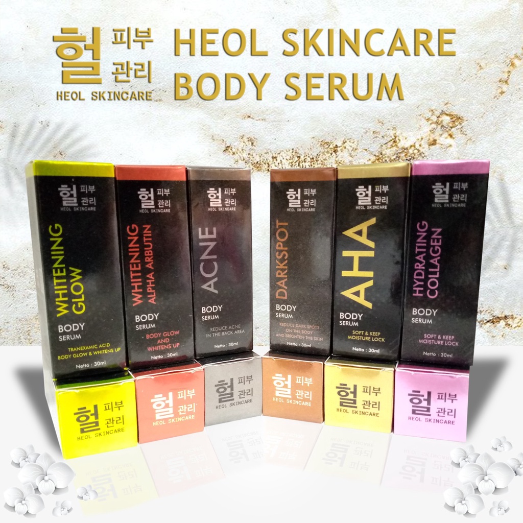 Jual HEOL SKINCARE BODY SERUM 30ML AHA MIMI - SERUM UNTUK BADAN AHA ...